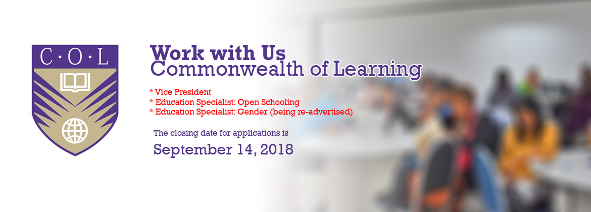 Work with Us_Commonwealth of Learning | University of Education, Winneba