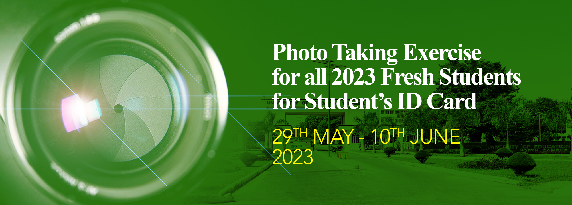 Photo Taking Exercise for all 2023 Fresh Students for Student’s ID Card ...